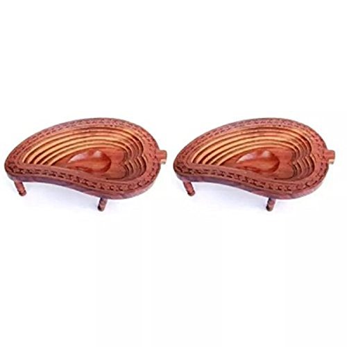 Worthy Shoppee Wooden Fruit & Vegetable Basket, Pack of 2 : Amazon.in ...