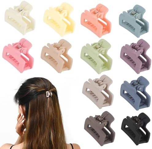 Amazon.com : Small Claw Hair Clips for Women Girls - Mini Hair Clips ...