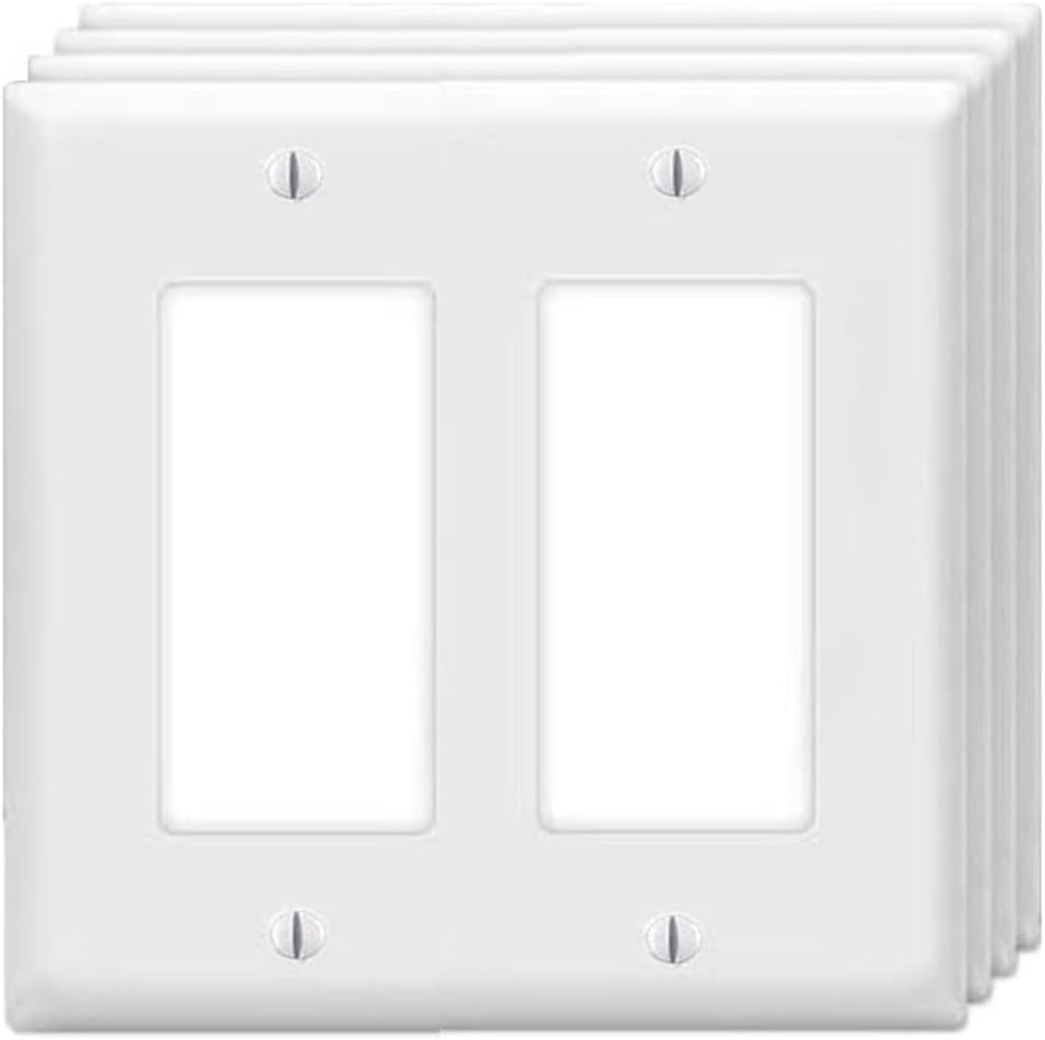 Decorator Wall Plates 2-Gang Switch Outlet Electrical Cover Plate ...
