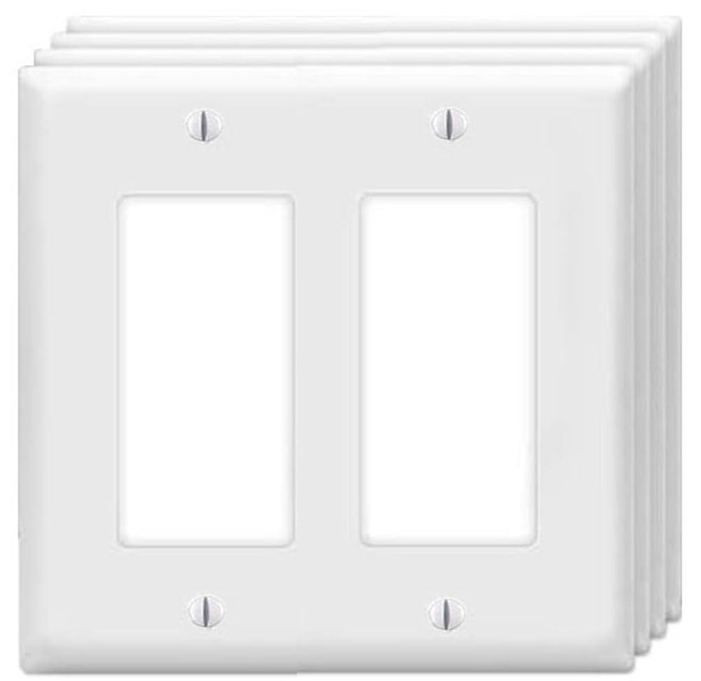 Decorator Wall Plates 2-Gang Switch Outlet Electrical Cover Plate ...