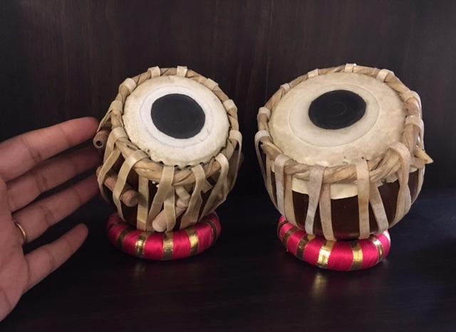 Back2Joy Kraftland Hand Made Miniature Tabla Set - (Mini Tabla Size 4 ...