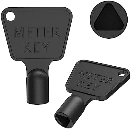 Gas Meter Box Key Yellow [1 Key] Triangular Electric Utility Box Key ...