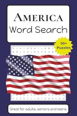 America Word Search Puzzle Book: Word Searches with Easy to Read Print ...