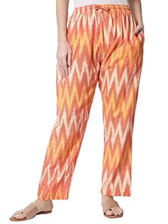 Vastraa Fusion Straight Regular Fit Stylish Ikat Pattern Relaxed Fit ...