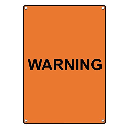 Amazon.com: Weatherproof Plastic Vertical Warning Sign with English ...