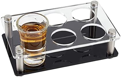 Amazon.com: Shot Glasses Cocktail Holder, Shot Glass Tray Holder ...