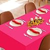 Amazon.com: PLULON 2Pack 6FT Hot Pink Tablecloth Rectangular Fitted ...