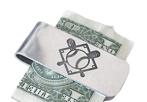 Amazon.com: Baseball Money Clip, Various Metals, Customize with Wording ...