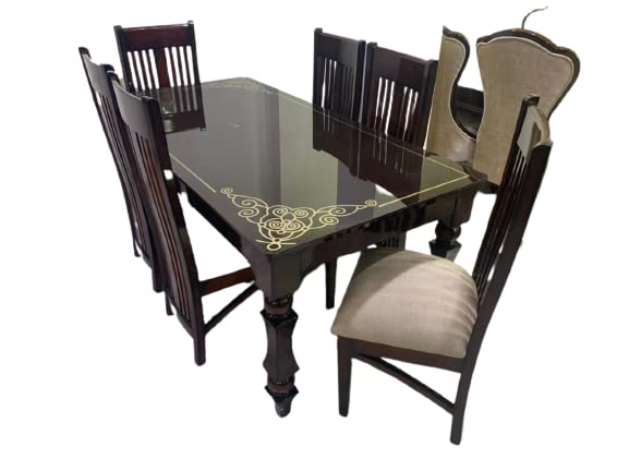 Khatana furnitures Dining Table with 4 Chairs and 1 Big Bench : Amazon ...