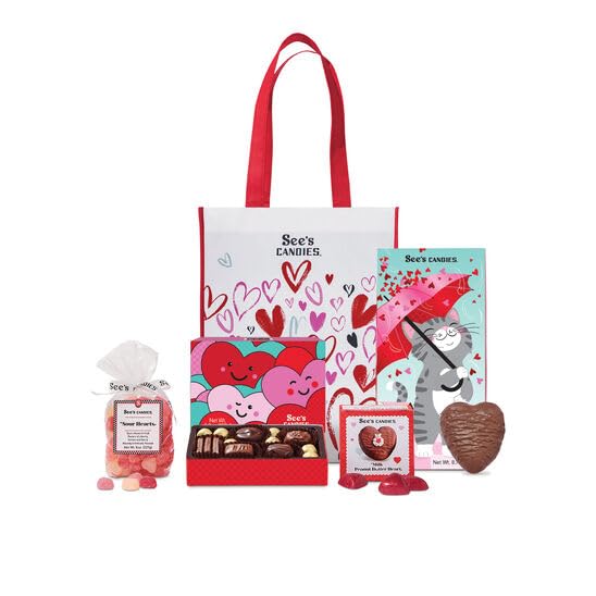 Amazon.com : See's Candies 1 lb 9 oz Valentine's Day Lotsa Love Gift ...