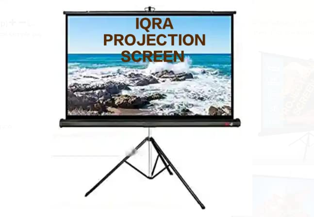 IQRA Projection 8x6 Ft 4:3 Aspect Ratio 120 Inches Tripod Type ...