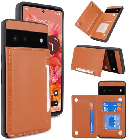 Amazon.com: iCoverCase Compatible with Google Pixel 6 Case with Card Holder, Wallet Phone Case ...