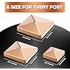Solid 6x6 Copper Post Heavy Duty Cap for True/Actual 6" x 6" Wood Posts ...