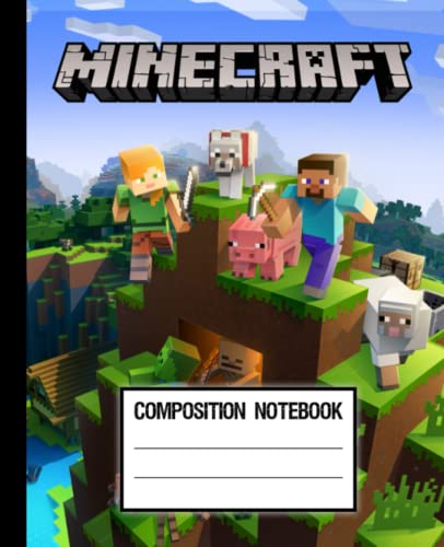 『𝖬inecraft: Composition Notebook: College Ruled - Lined Pages - 120 ...