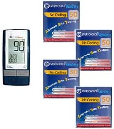 Amazon.com: Clever Choice Auto-Code Voice Blood Glucose Test Strips 200 ...
