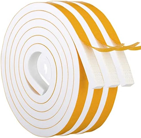 Window Draught Excluder Tape - 3 PCs Self Adhesive Seal Weather ...