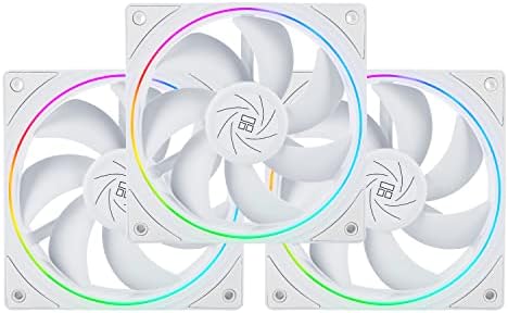 CiT Pro YH120 120mm Addressable-RGB PC Case Fan White, Infinity Mirror ...