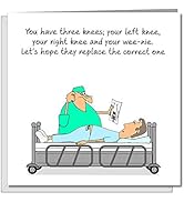 SWIZZOO Funny Card for Hip/Knee Replacement Surgery/Operation Card ...