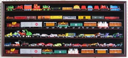 Amazon.com: HO, N Scale Trains Toy Cars Display Case Rack Wall Cabinet ...