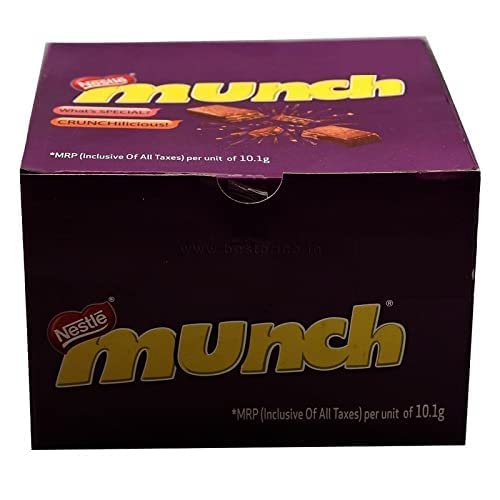 Nestle Munch Crunchilicious Milk Chocolate 48PC Box Pack : Amazon.in ...