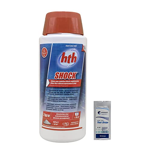 HEXAGON PISCINE ET SPA HTH Shock Poudre 2kg Chlore Choc Non Stabilisé ...