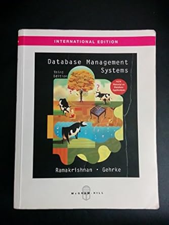 Database Management Systems: Johannes Ramakrishnan Raghu; Gehrke ...