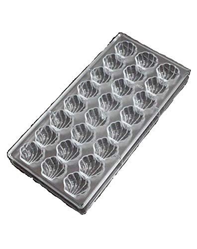 Cake Decor 24 Cavity Shell Shape Polycarbonate Chocolate Mould : Amazon ...