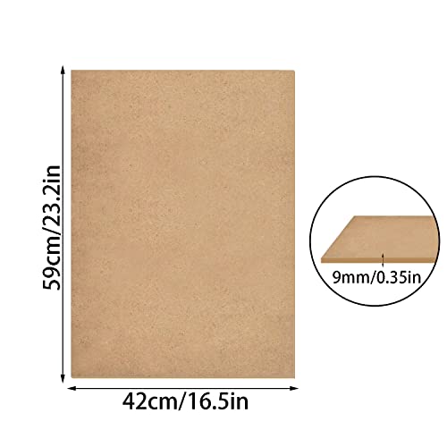 TSKDKIT A2 MDF Wood Boards for Crafts 9mm Medium Density Fiberboard ...