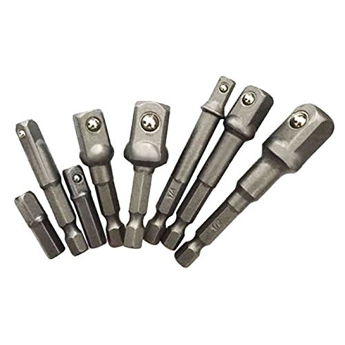 Profancity 8 Pcs Hex Shank Drive Power Drill Socket Extension Bit ...