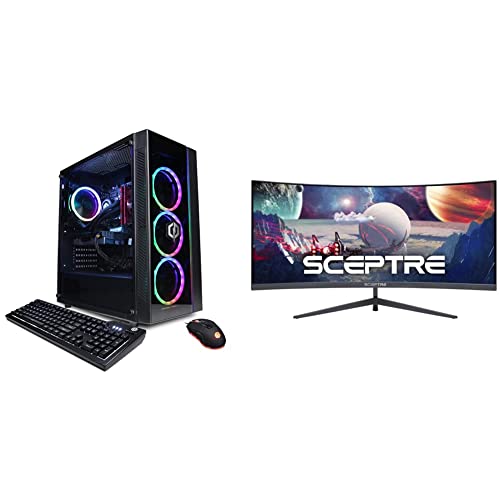 CyberpowerPC Gamer Supreme Liquid Cool Gaming PC & Sceptre 30-inch ...