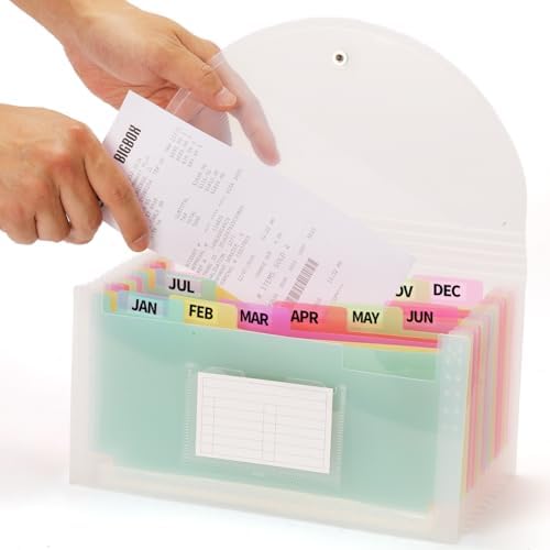 Amazon.com : Nicecho Receipt Coupon Organizer, 13 Pockets Small ...