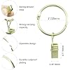 Amazon.com: Openable Curtain Rings with Clips 1 inch Interior Diameter ...