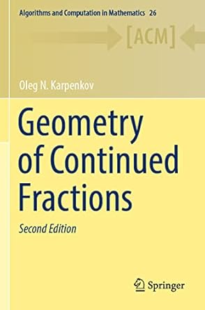 Geometry of Continued Fractions (Algorithms and Computation in Mathematics): Karpenkov, Oleg N ...