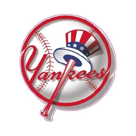 Amazon.com - Yankees Baseball Printed 5 Inch Sticker Decal Die Cut ...
