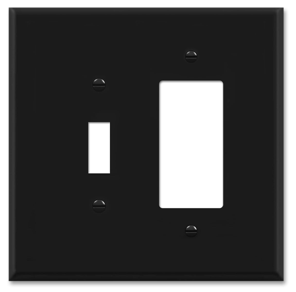 OVERSIZED 2 Gang Combination Metal Wall Plate - (1) Decora - GFCI ...