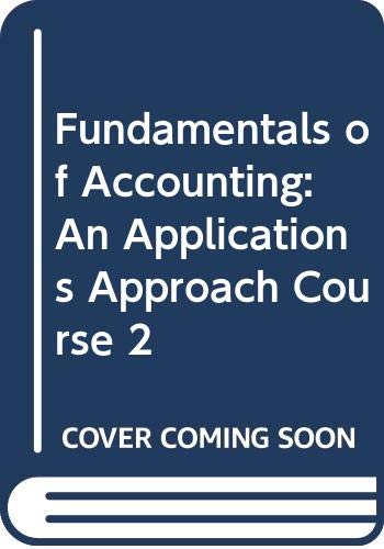 Amazon.com: Fundamentals of Accounting, Course 2: Student Textbook ...
