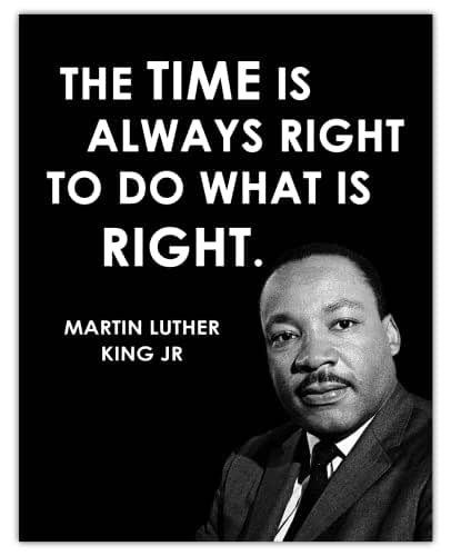 Amazon.com: Inspirational Martin Luther King Poster: "The Time is Right ...