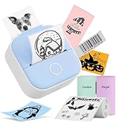 Sticker Printer T02 - Inkless Thermal Mini Printer with 3 Roll of 2 ...