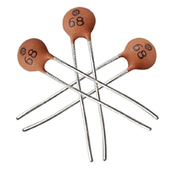 Uxcell a11101700ux0092 30 x 68pF 50V DIP Ceramic Disc Capacitors, Low Voltage: Amazon.com ...