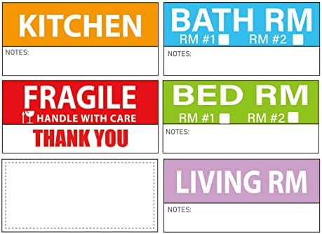 Amazon.com : Removable Home Moving Box Labels Moving House Labels, 240 ...