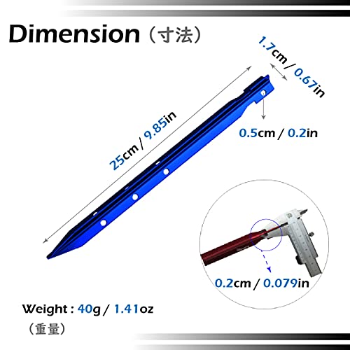 Snapklik.com : TRIWONDER Tent Stakes Heavy Duty Metal Ground Pegs ...