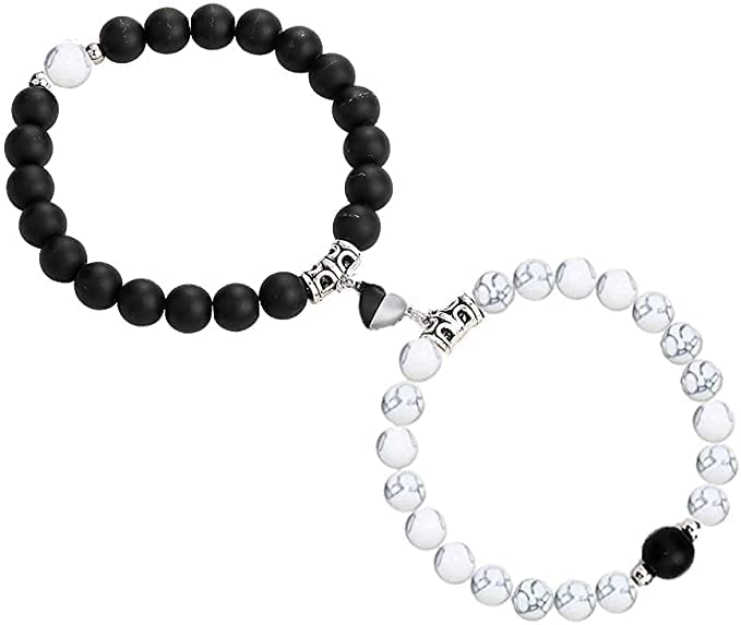 Buy COLOUR OUR DREAMS Pearl Stone Magnetic Couples Bracelets Broken ...