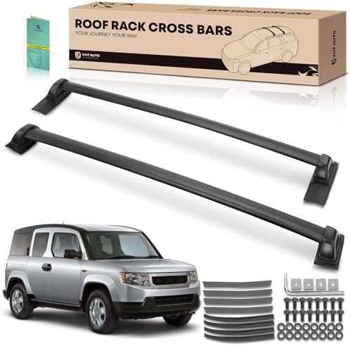 Amazon.com: YHTAUTO 165 LBS Roof Rack Cross Bars w/Hardware Fit for ...