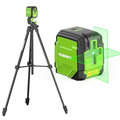 Laser Level with 60in Tripod, HUEPAR 98Ft Self Leveling Laser Level ...