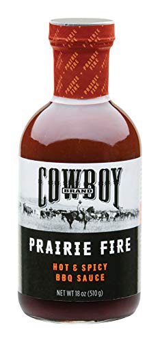 Amazon.com : Cowboy Prairie Fire Hot and Spicy BBQ Sauce 18 oz ...