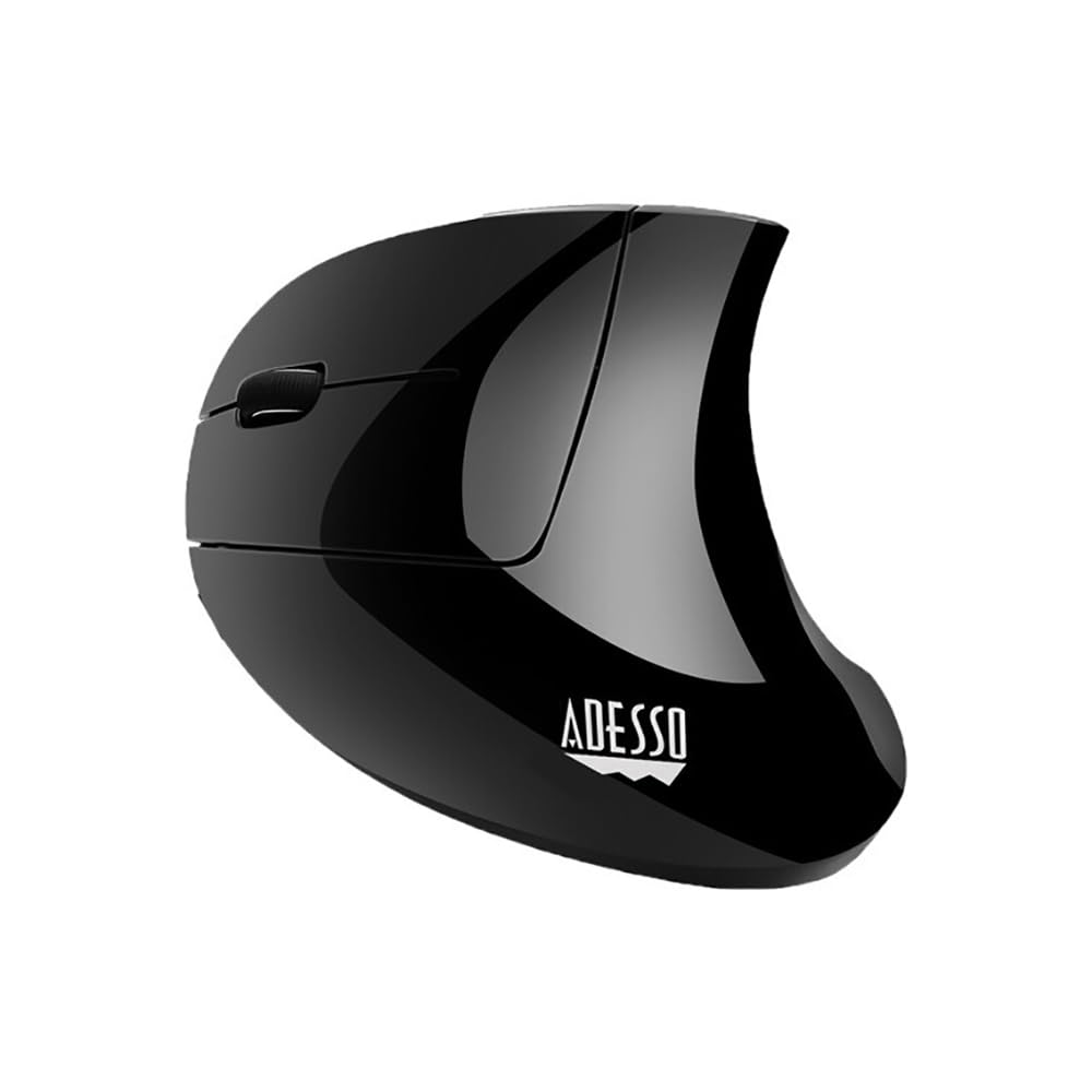 Adesso iMouse E90 Wireless Left-Handed Vertical Ergonomic Mouse ...