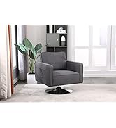 Amazon.com: OUYESSIR Swivel Barrel Chairs, 360 Degree Swivel Accent ...