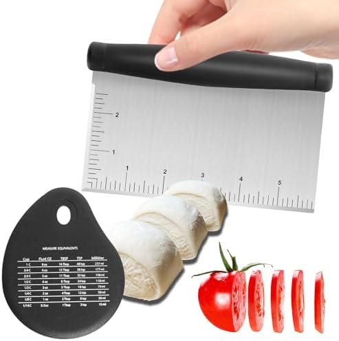 Amazon.com: 2PCS Dough Pastry Bench Cutter Scraper, OLULU Stainless ...