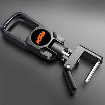 ALTRONA Premium Leather Ktm Duke/Rc Bike Metal Locking Hook keychain ...