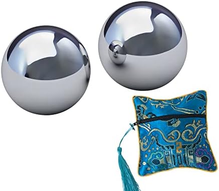 Amazon.com: Addune Chinese Solid Iron Baoding Ball Heavy No Chiming ...